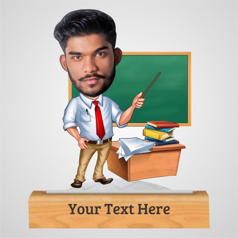 Teacher Men Personalized Caricature | Customized Caricature ...